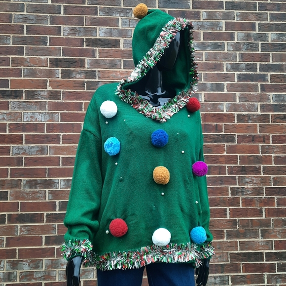 Holiday Time | Sweaters | Holiday Time Green Christmas Tree Light Up ...